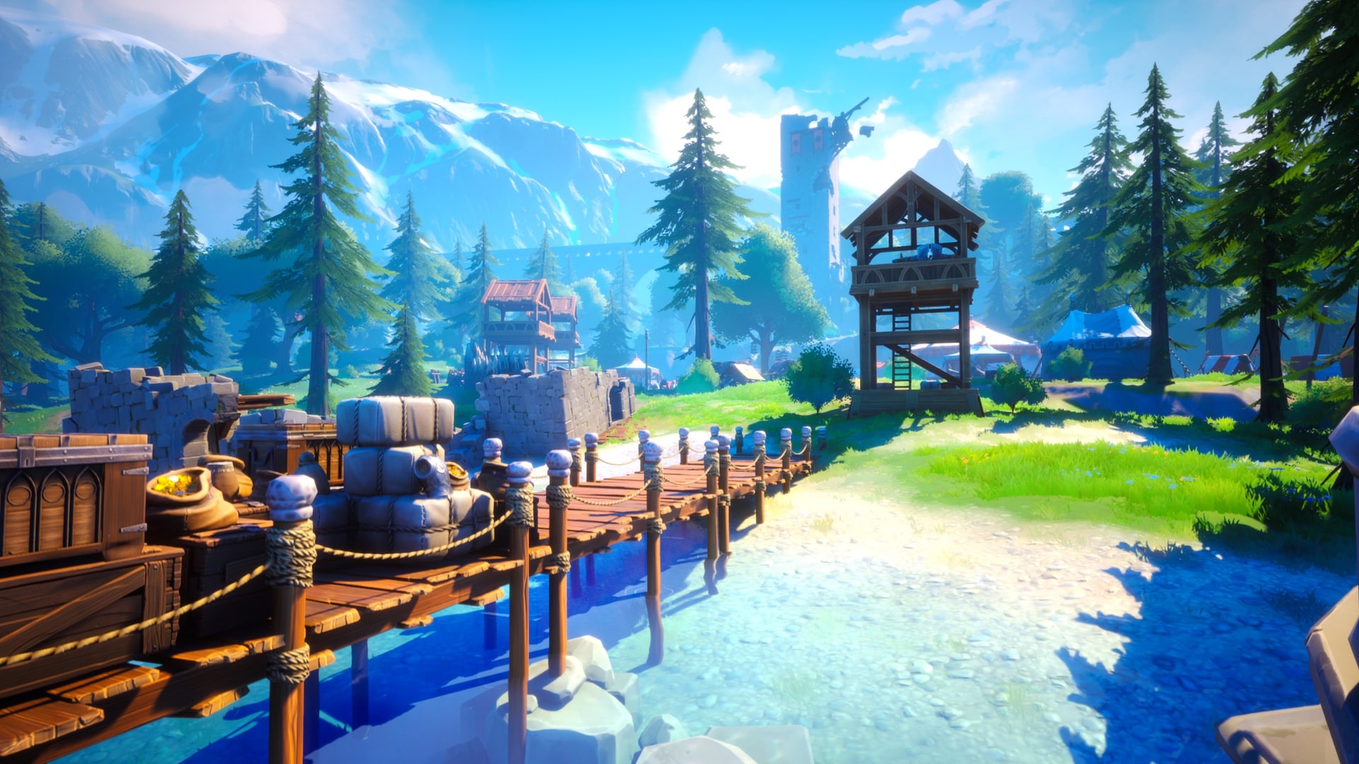 Stylized Bandit Camp Environment - Modular Open World Bandit Army ...