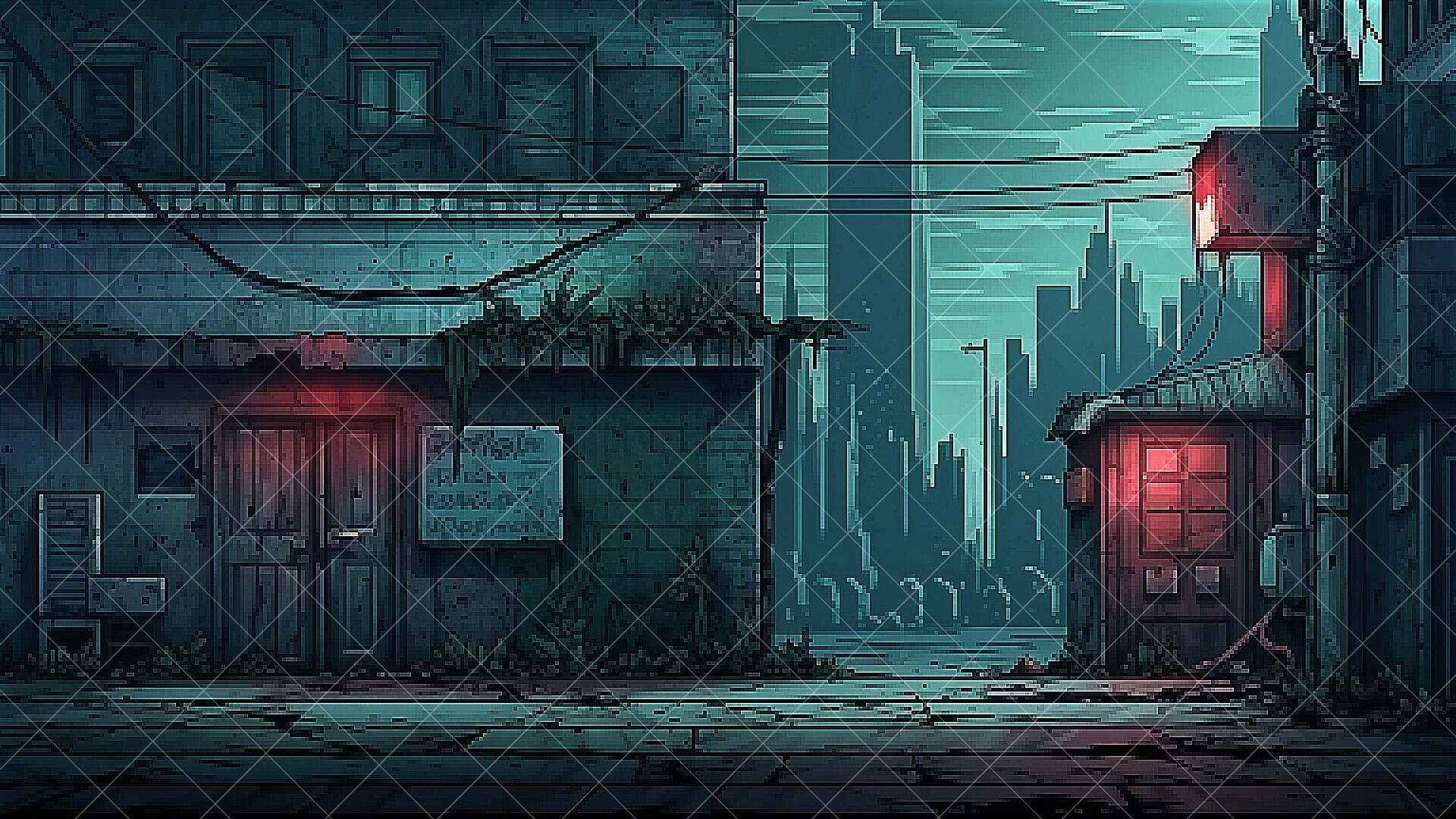 BACKGROUND - Pixel Alleyway 1 in 2D Assets - UE Marketplace