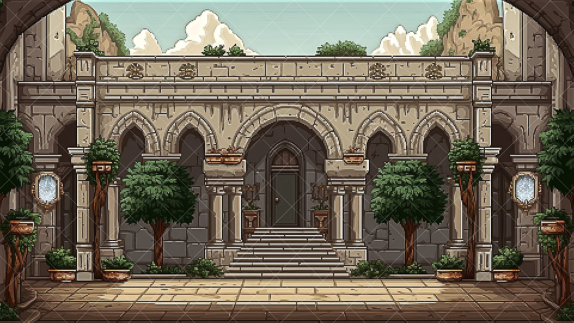 BACKGROUND - Pixel Medieval 2, 카테고리 2D 애셋 - UE 마켓플레이스