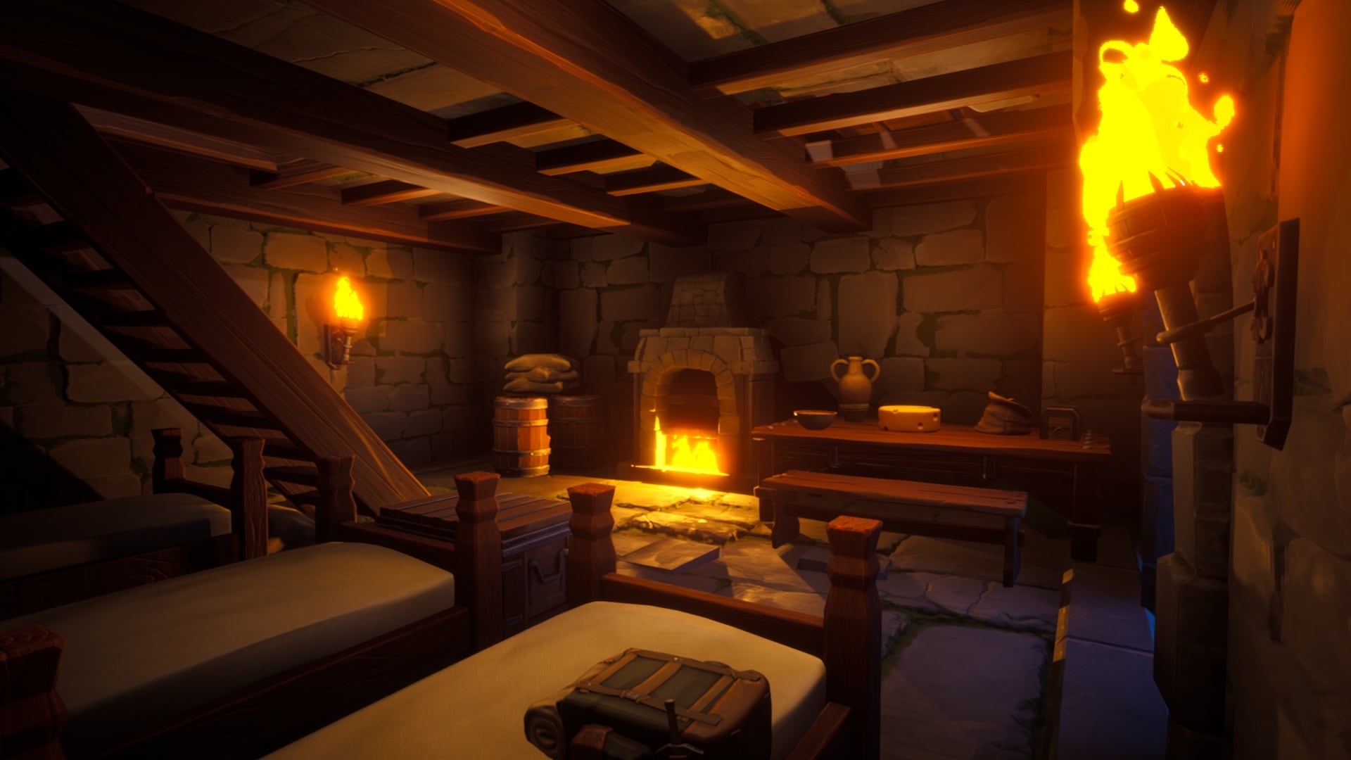 在环境创建的Stylized Bandit Camp Environment - Modular Open World Bandit Army ...