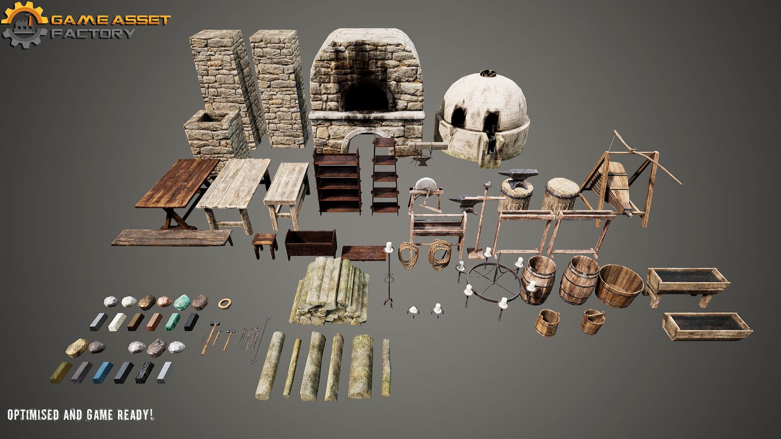 Medieval Props Vol 2 Forge In Props Ue Marketplace