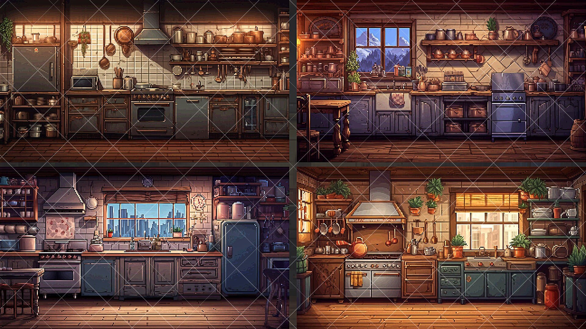 BACKGROUND - Pixel Kitchen 2 in 2D Assets - UE Marketplace