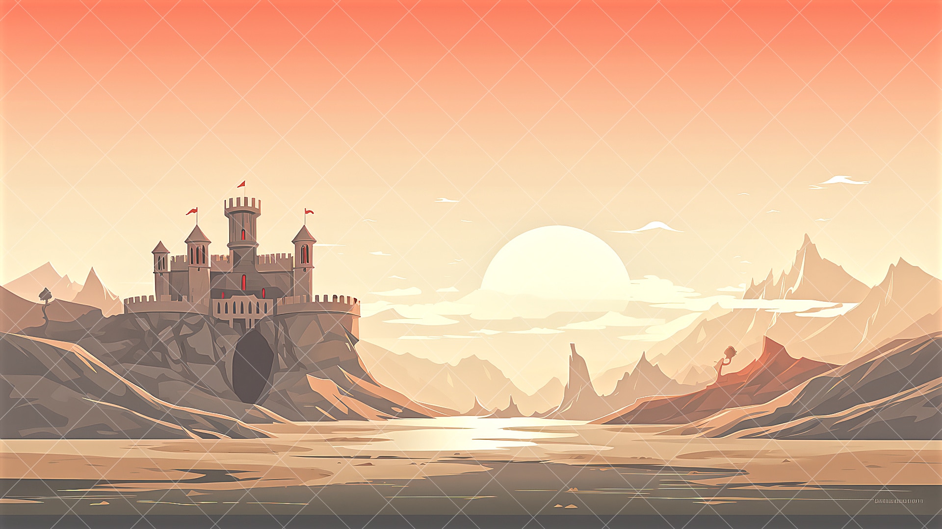 BACKGROUND - Vector Castle 2 in 2D Assets - UE Marketplace