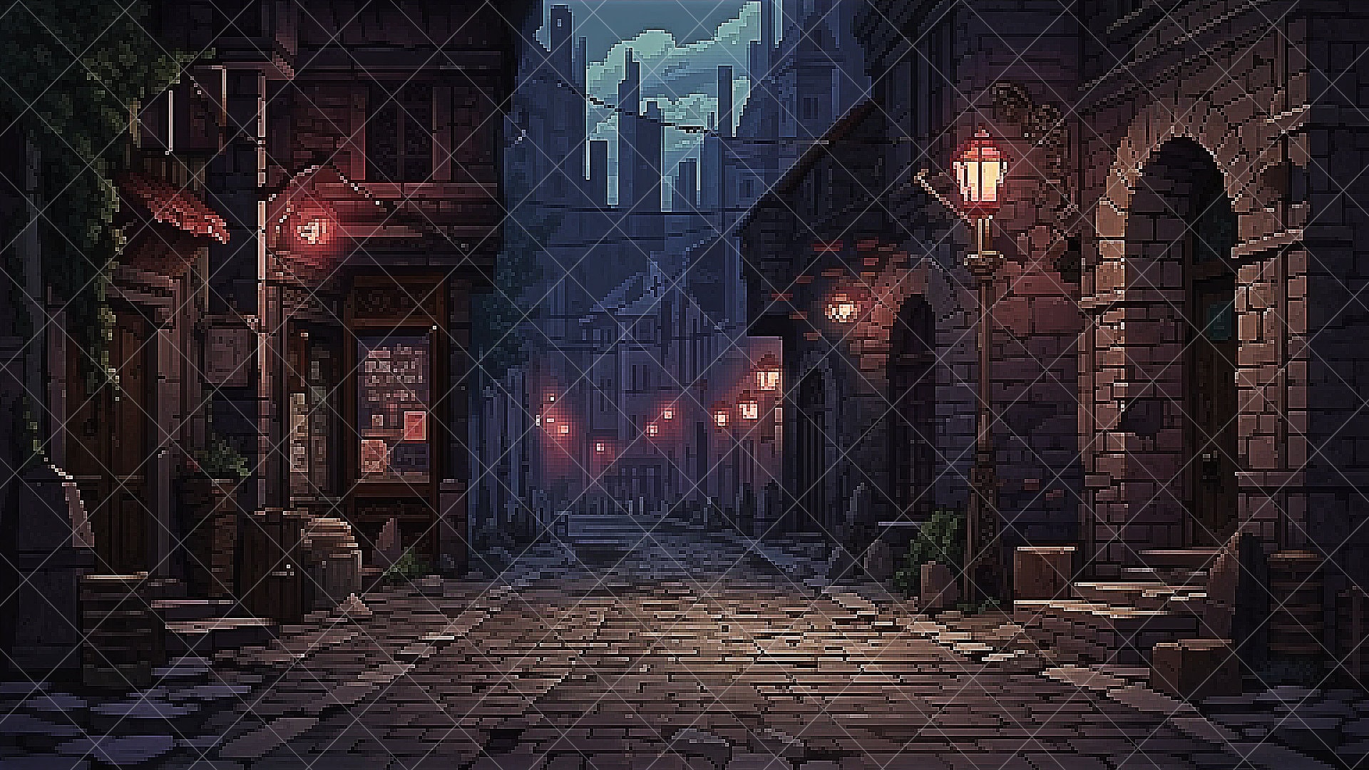 BACKGROUND - Pixel Alleyway 1 in 2D Assets - UE Marketplace