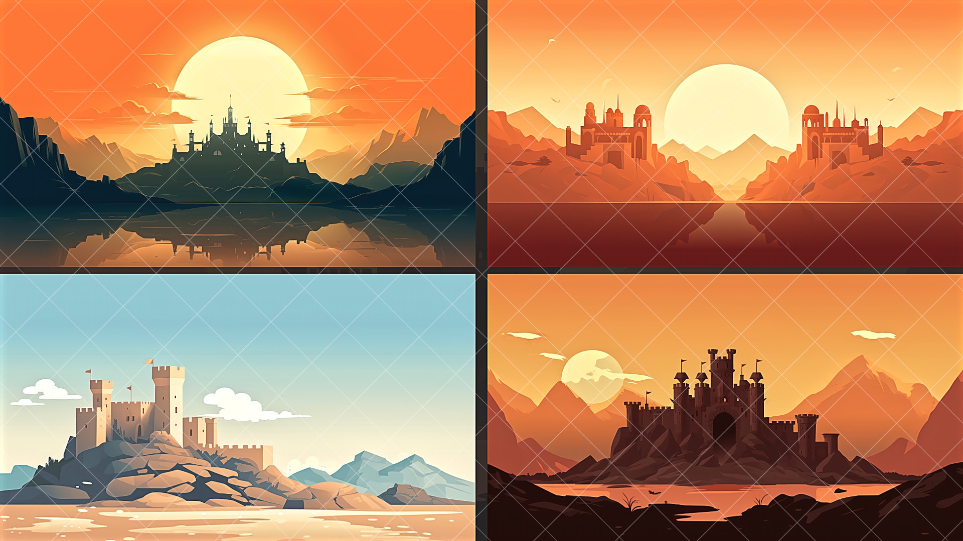 BACKGROUND - Vector Castle 2, 카테고리 2D 애셋 - UE 마켓플레이스