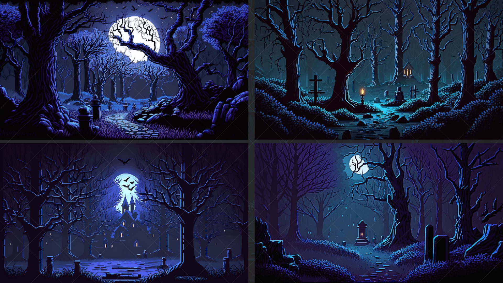 Background Pixel Forest 1 In 2d Assets Ue Marketplace