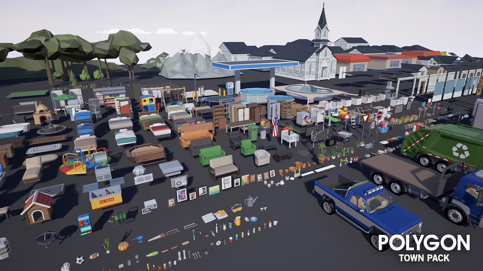 POLYGON - Town Pack in Environments - UE Marketplace