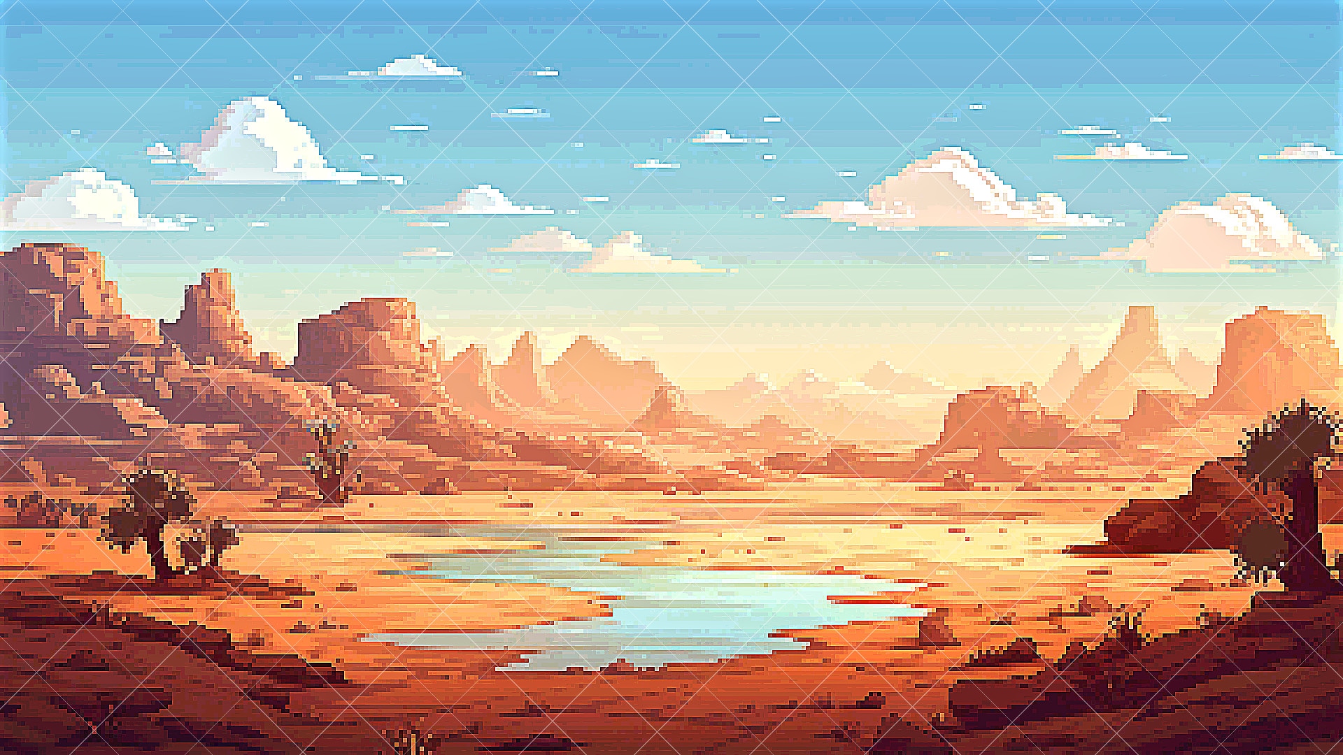BACKGROUND - Pixel Desert 2 in 2D Assets - UE Marketplace