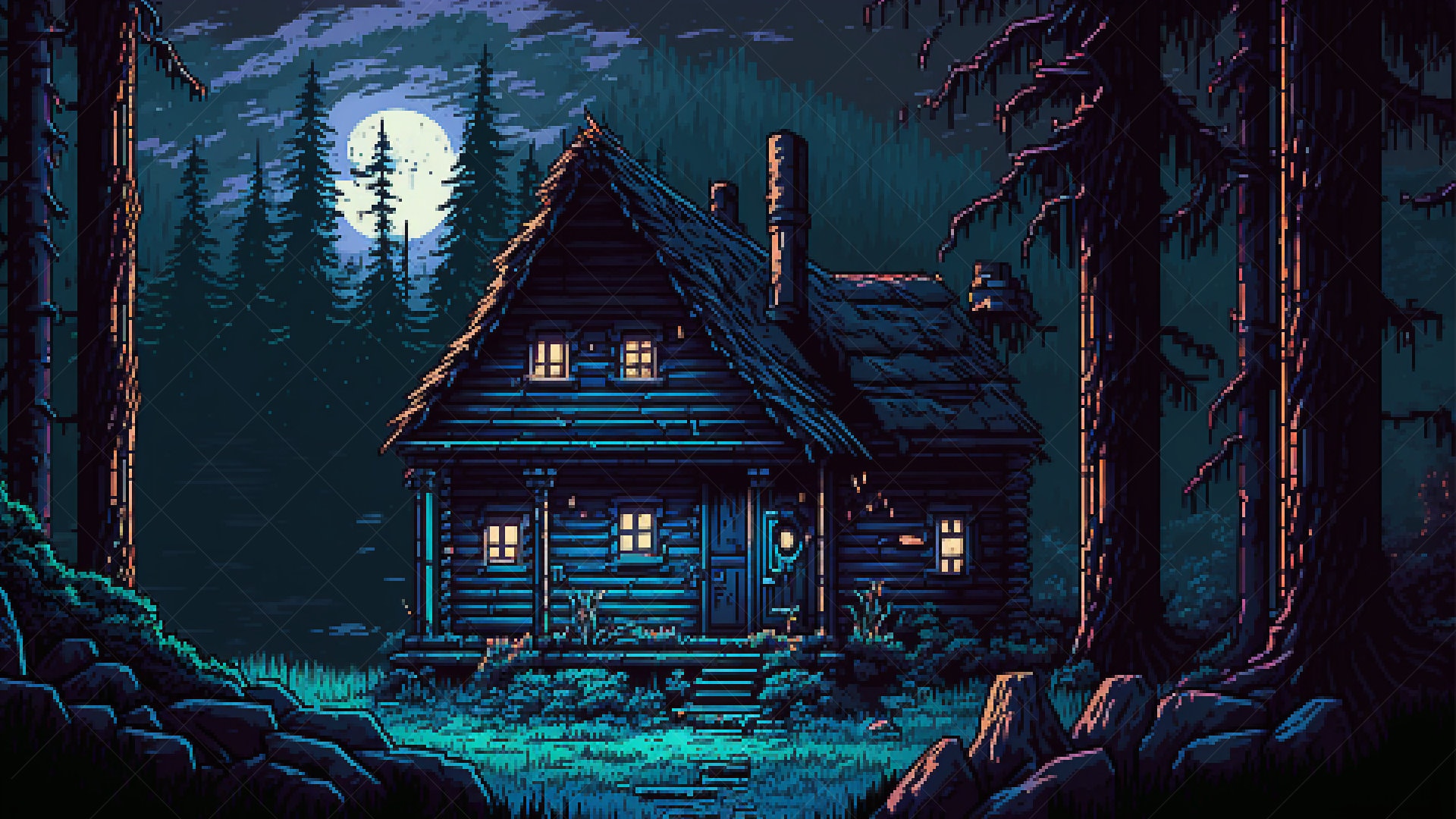 Background Pixel Forest 1 In 2d Assets Ue Marketplace