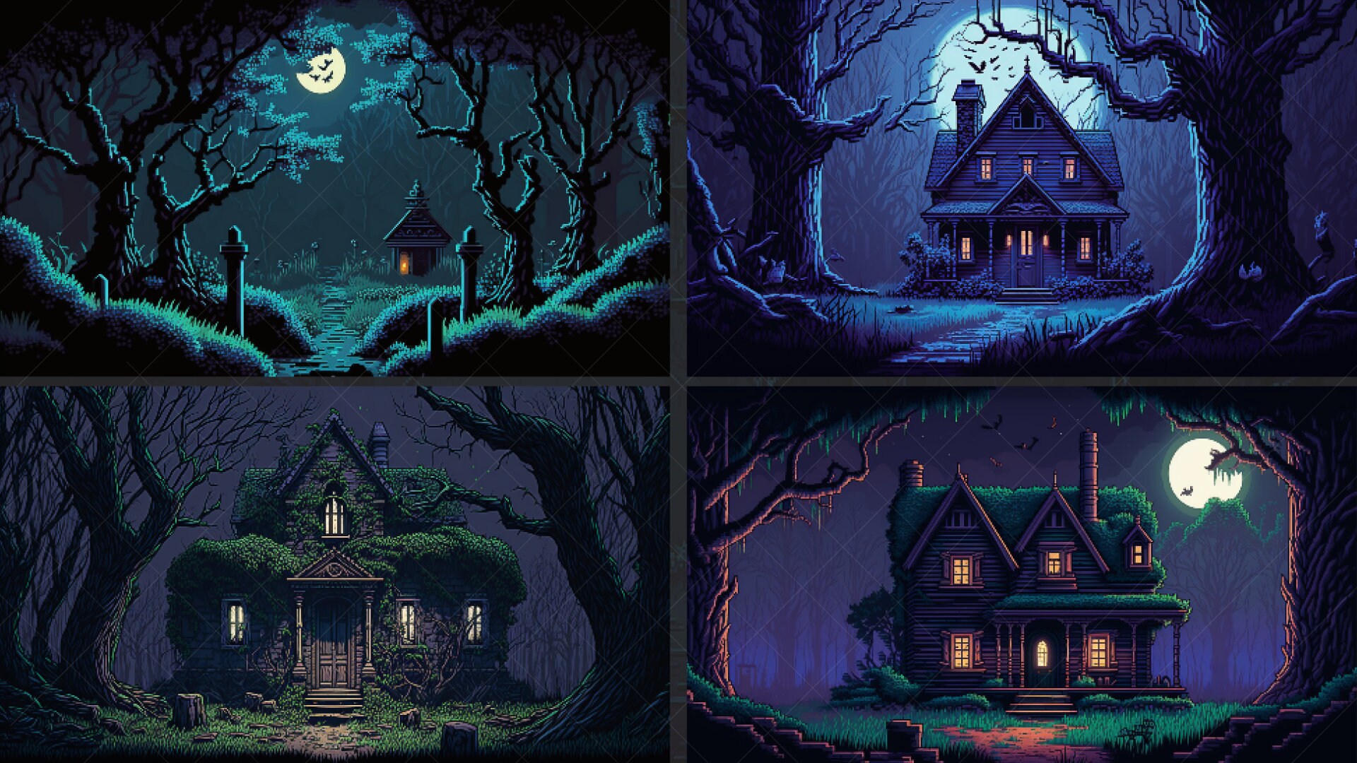 Background Pixel Forest 1 In 2d Assets Ue Marketplace