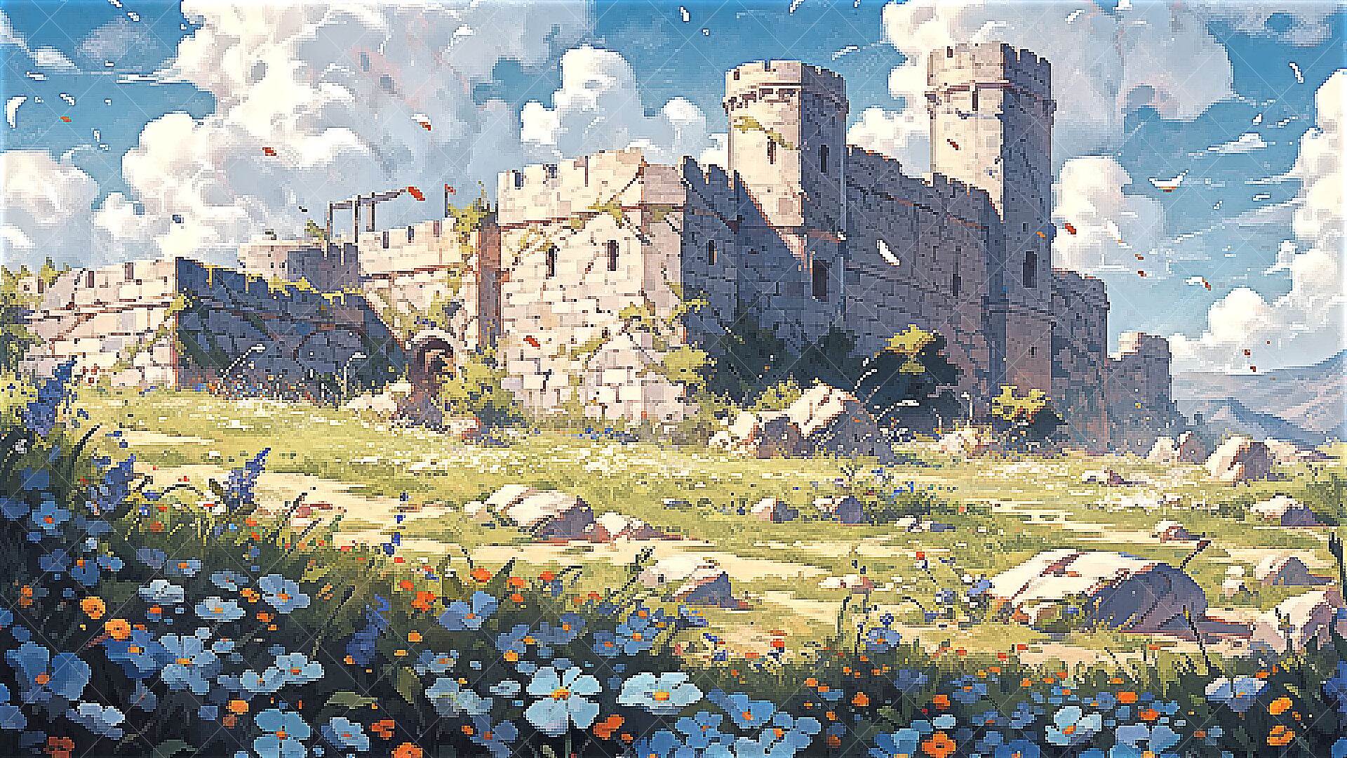 BACKGROUND - Pixel Medieval 1 in 2D Assets - UE Marketplace