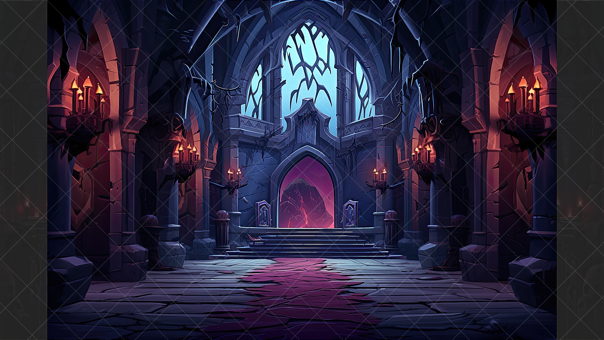 BACKGROUND - Stylized Graveyard 2 in 2D Assets - UE Marketplace