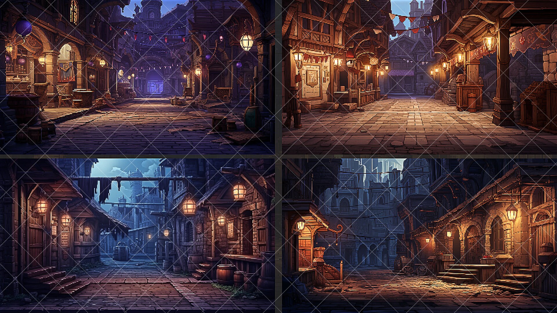 BACKGROUND - Pixel Alleyway 1 in 2D Assets - UE Marketplace