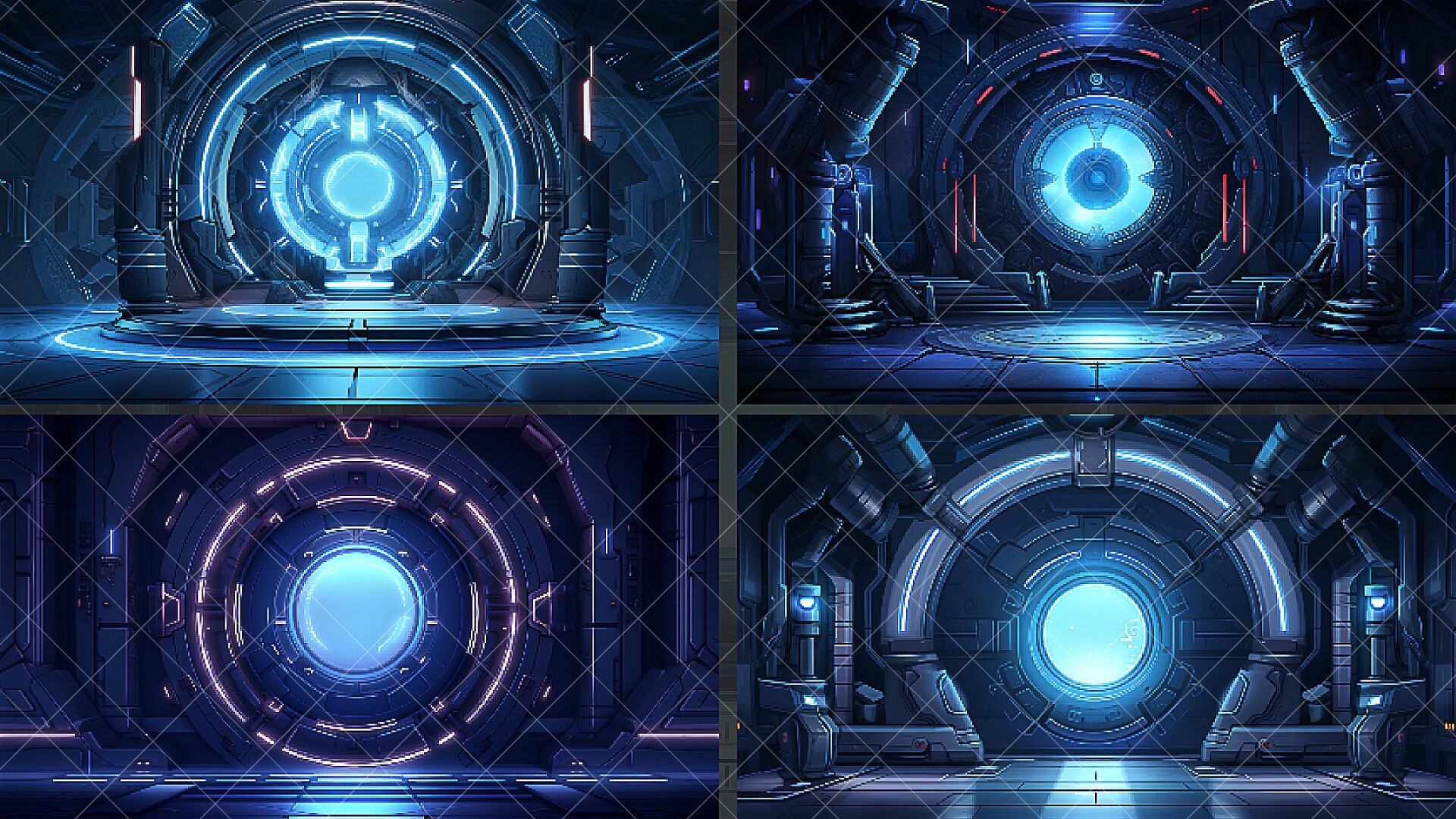 BACKGROUND - Pixel Portal 1 in 2D Assets - UE Marketplace