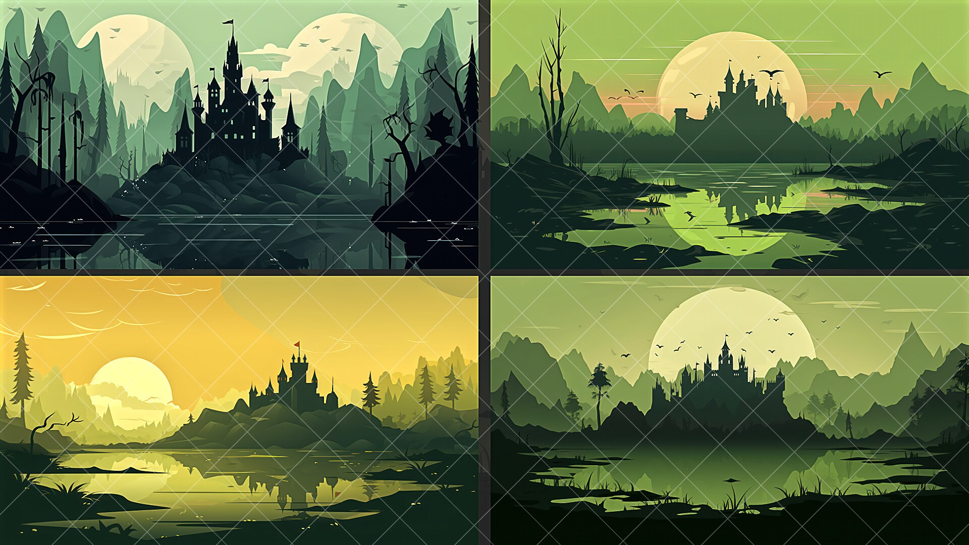 BACKGROUND - Vector Castle 2, 카테고리 2D 애셋 - UE 마켓플레이스