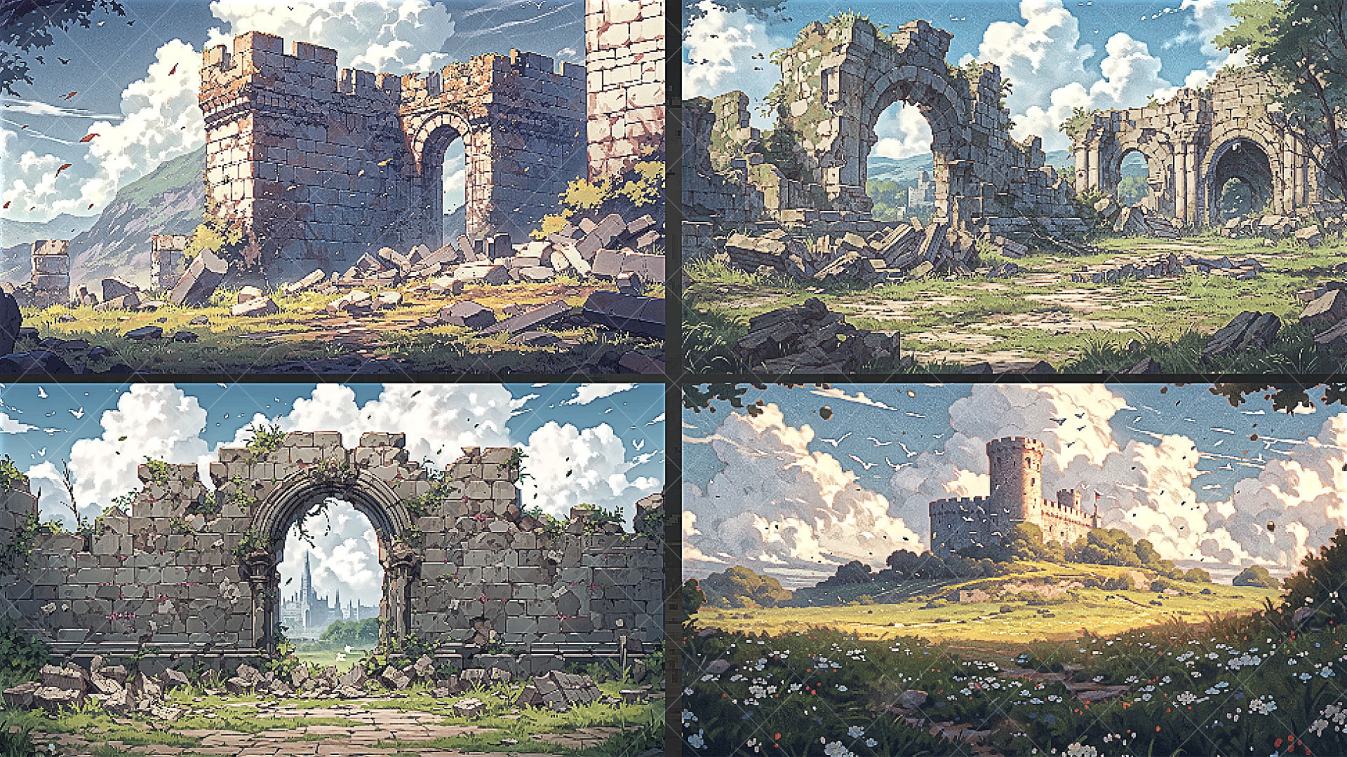 BACKGROUND - Pixel Medieval 1 in 2D Assets - UE Marketplace