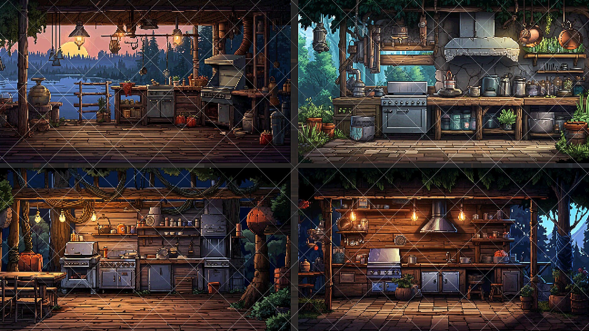 Background Pixel Kitchen 2 In 2d Assets Ue Marketplace