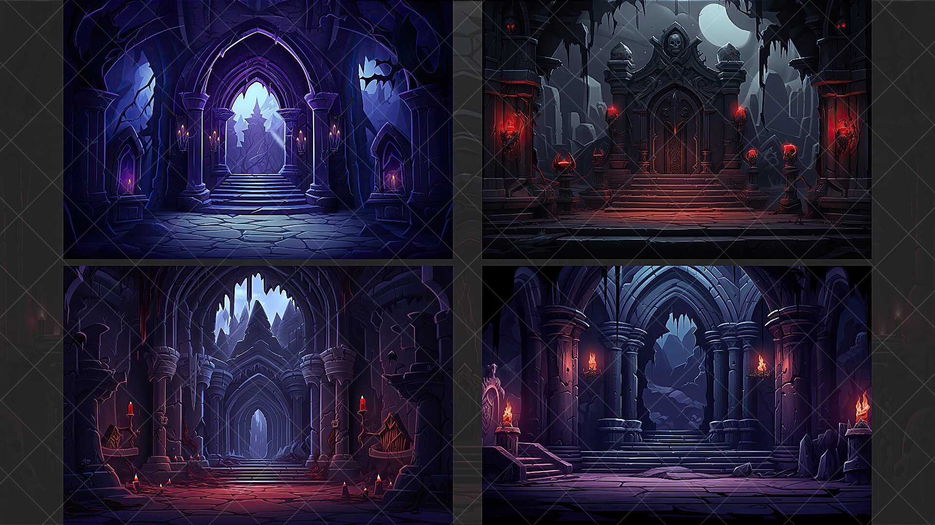 BACKGROUND - Stylized Graveyard 2 in 2D Assets - UE Marketplace