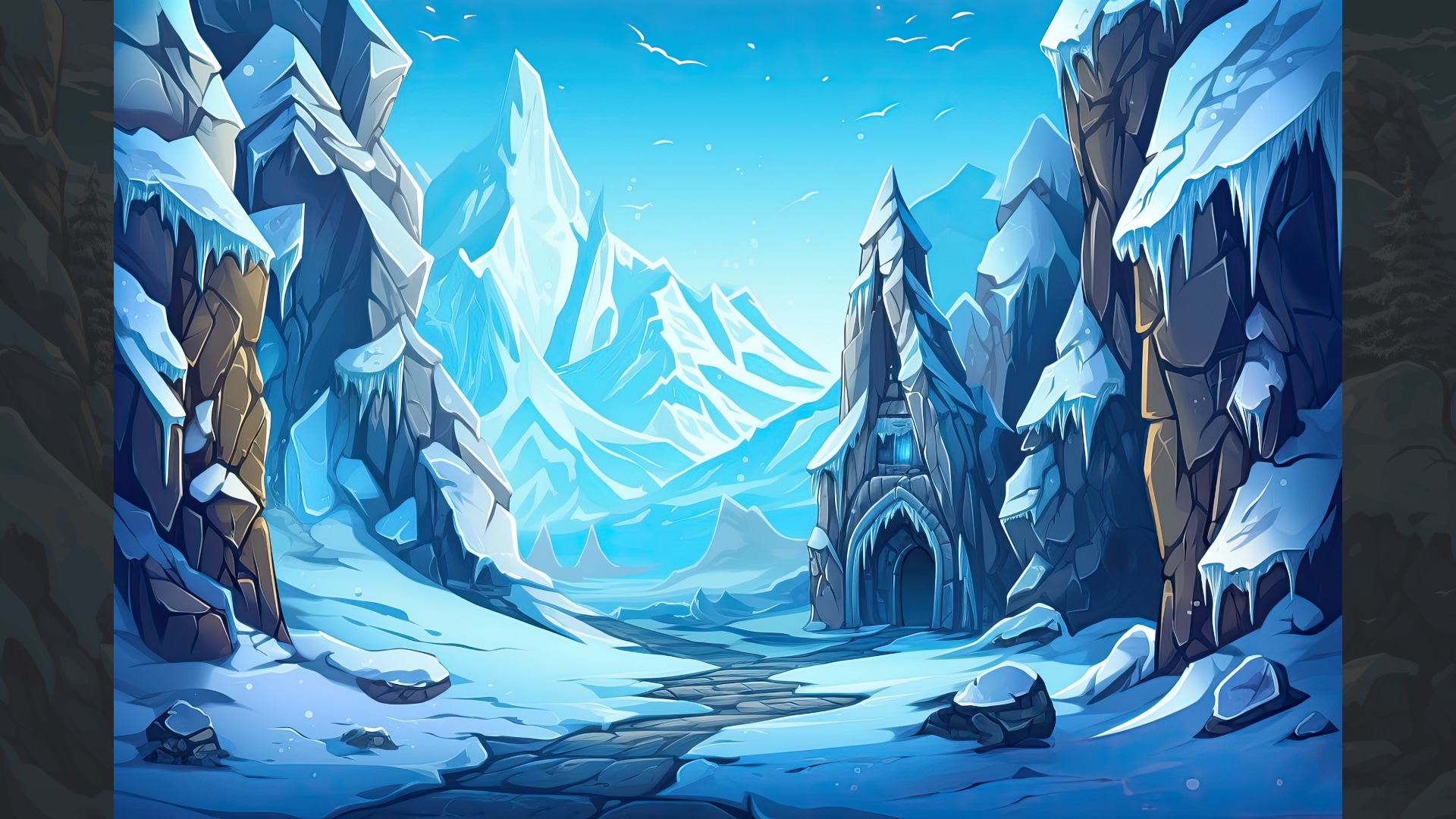 BACKGROUND - Stylized Mountain 2 in 2D Assets - UE Marketplace