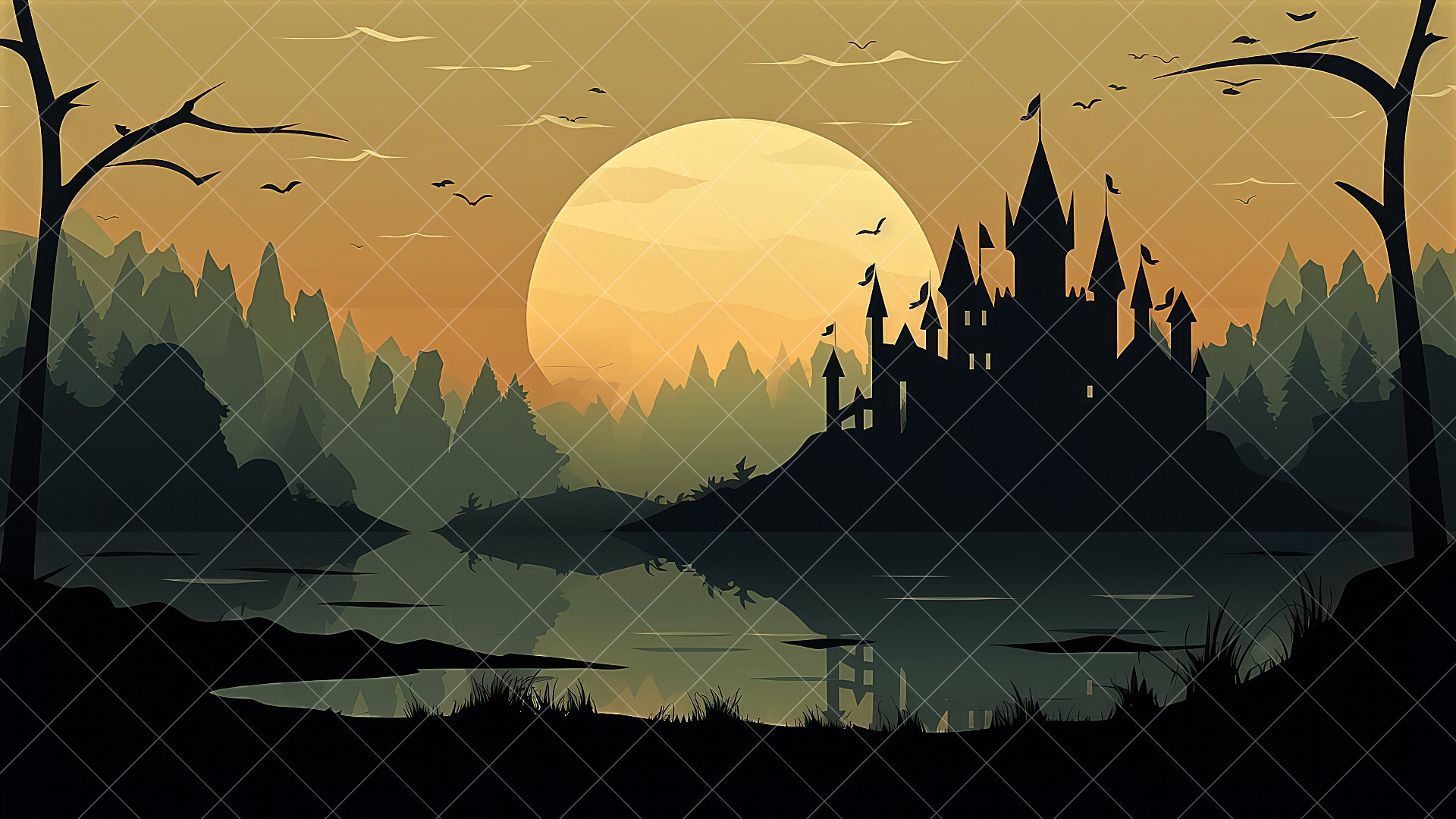 BACKGROUND - Vector Castle 2, 카테고리 2D 애셋 - UE 마켓플레이스