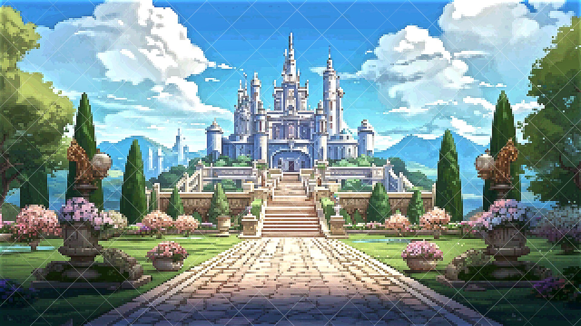BACKGROUND - Pixel Castle 1 in 2D Assets - UE Marketplace