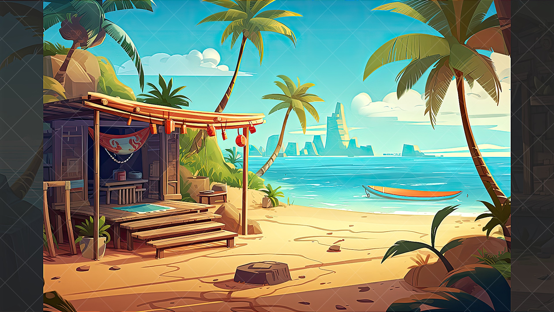 Animated Beach Backgrounds