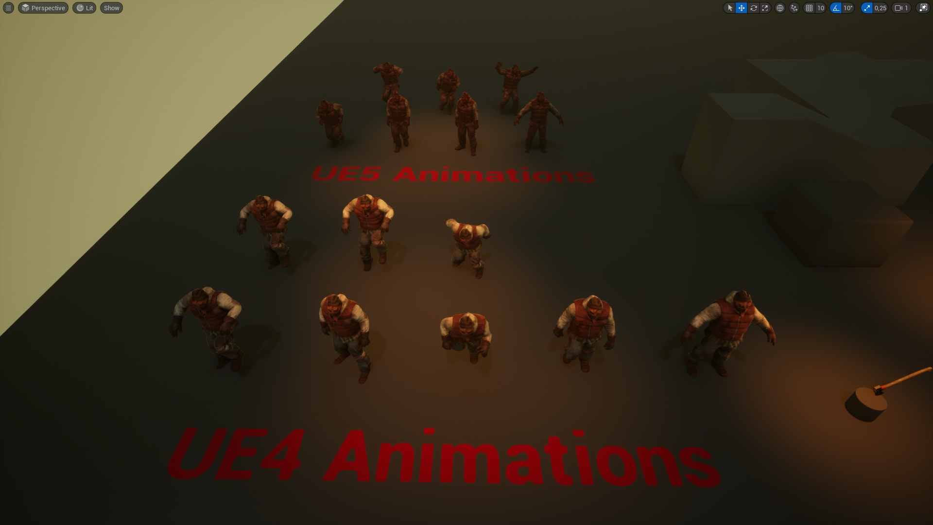 在角色创建的Evil Lumberjack Character - 虚幻引擎商城