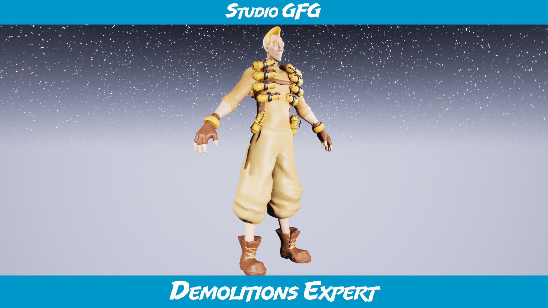 Stylized Demolitions Expert in Characters - UE Marketplace