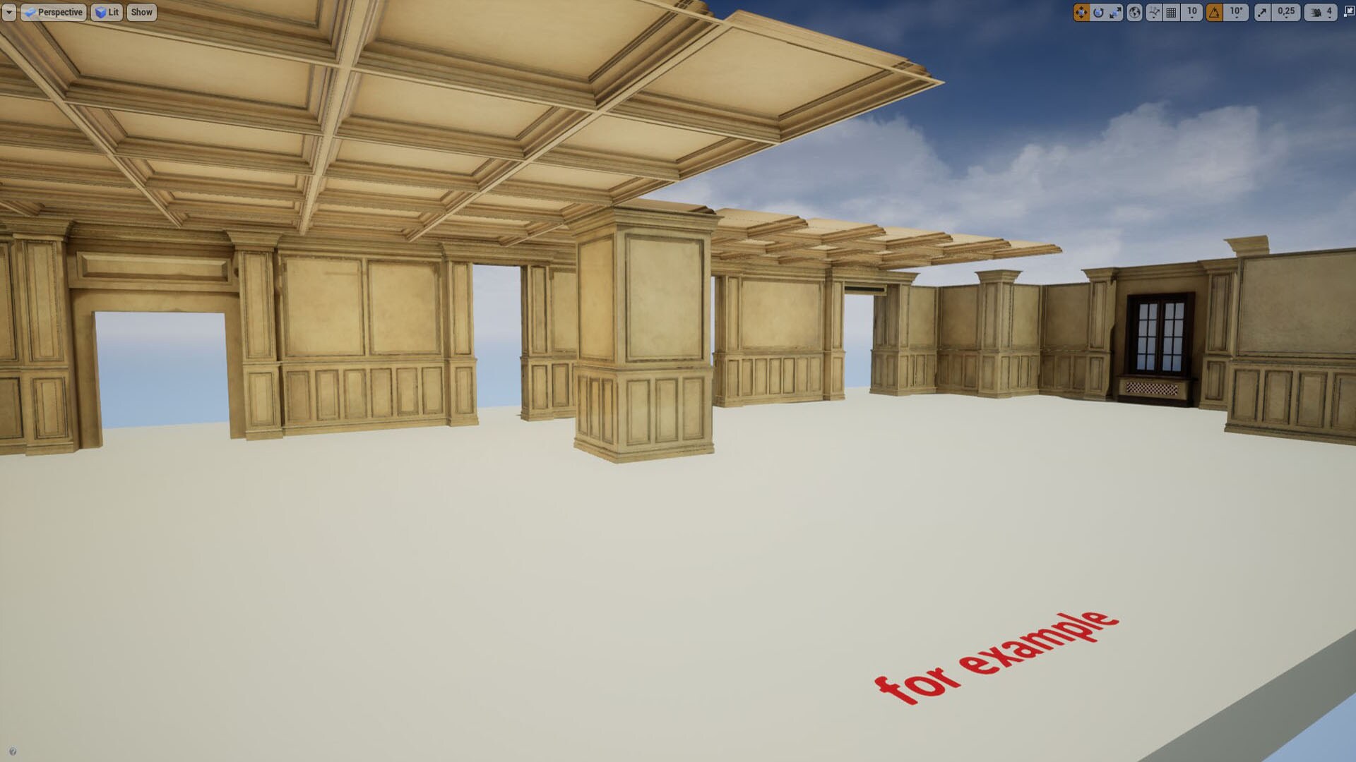 在道具创建的Modular Interior - 虚幻引擎商城