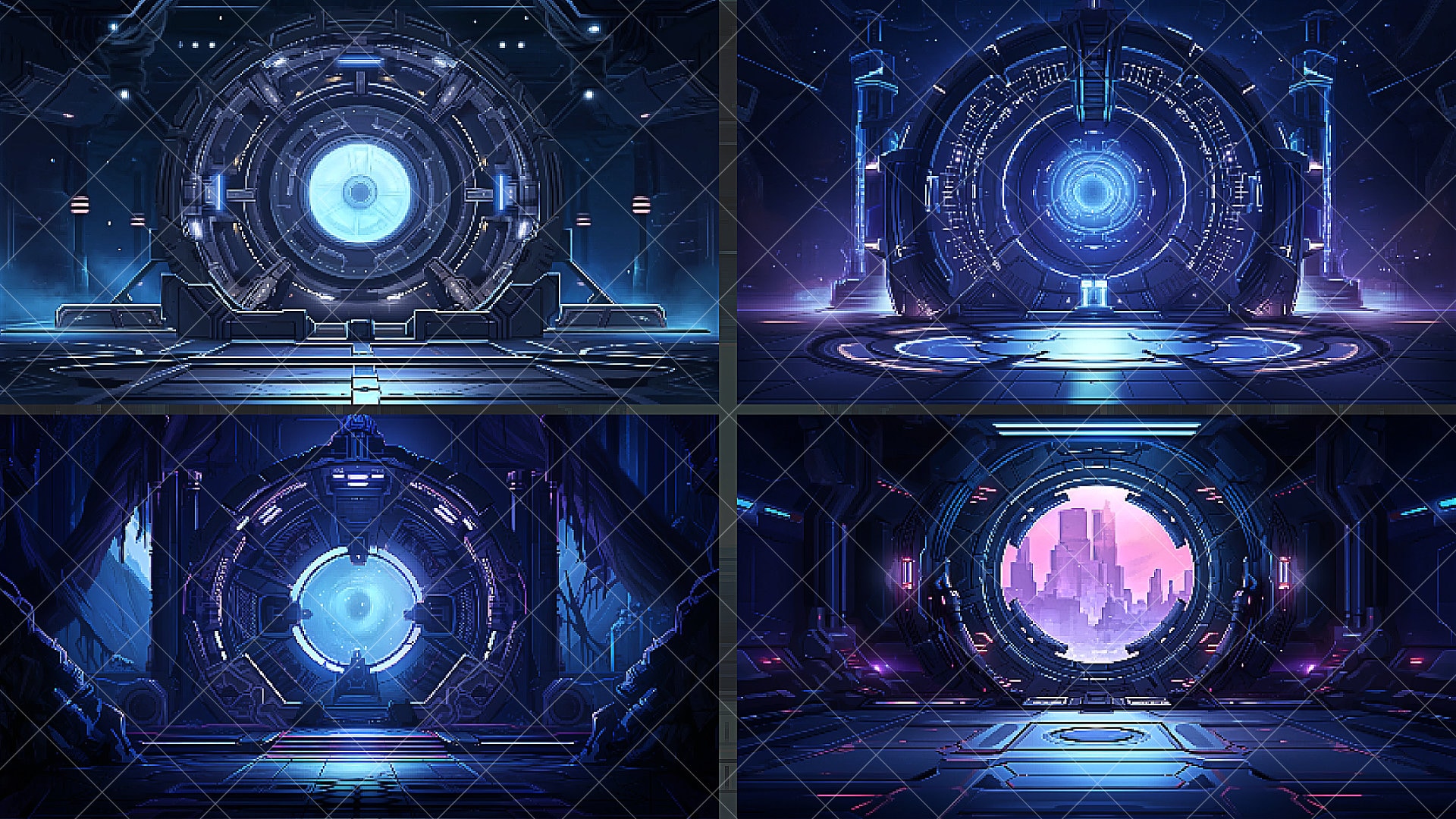 BACKGROUND - Pixel Portal 1 in 2D Assets - UE Marketplace