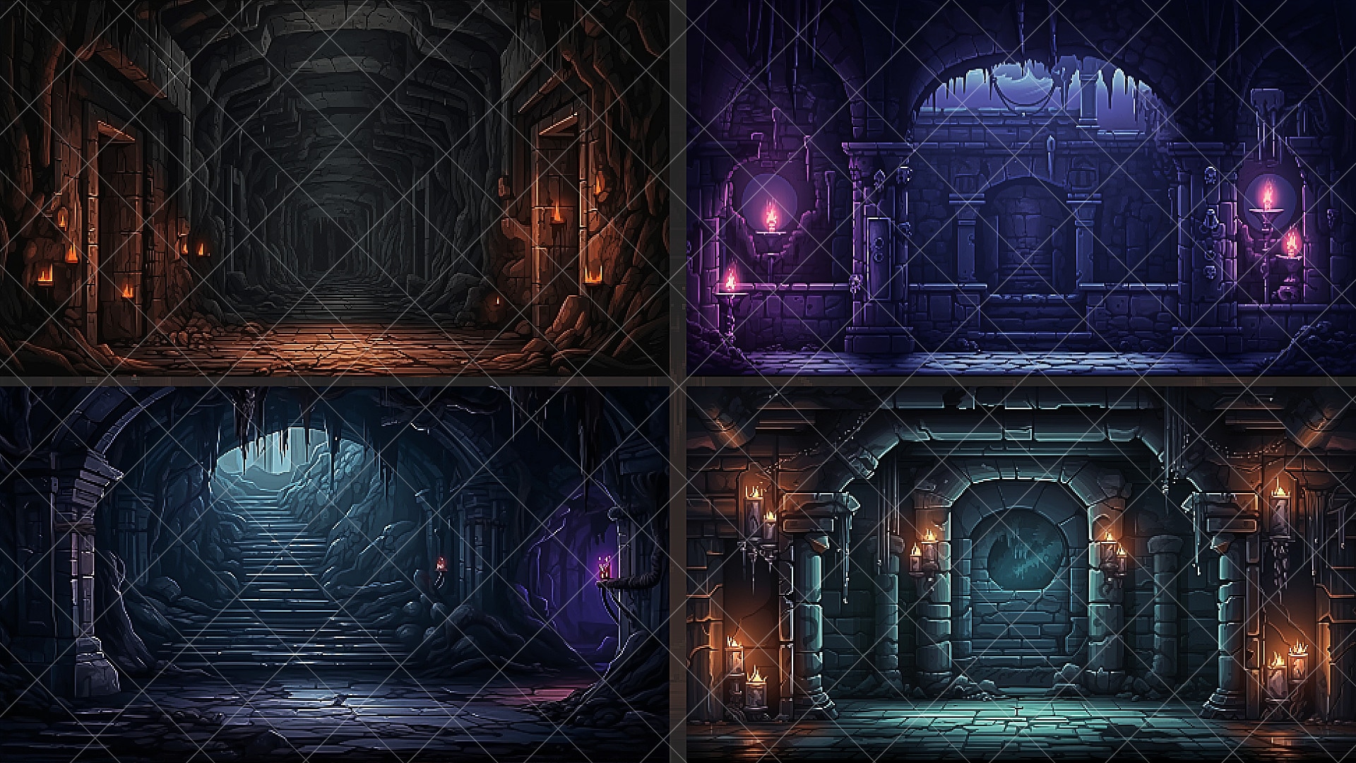 BACKGROUND - Pixel Cave 2, 카테고리 2D 애셋 - UE 마켓플레이스