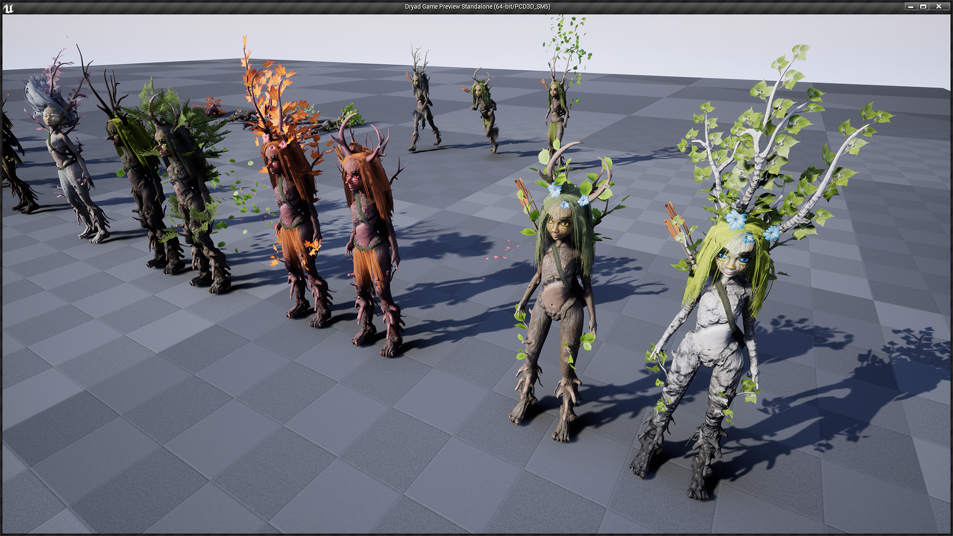 Modular Animated Dryad