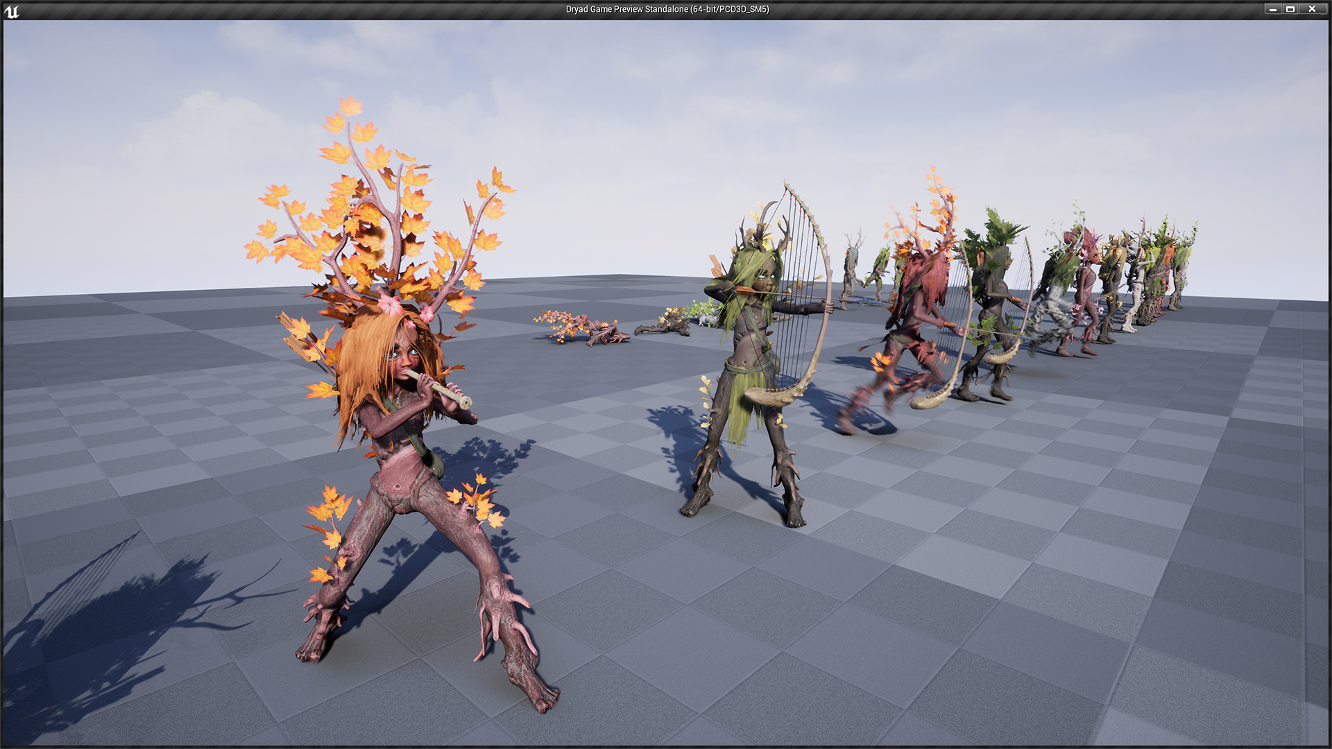 Modular Animated Dryad