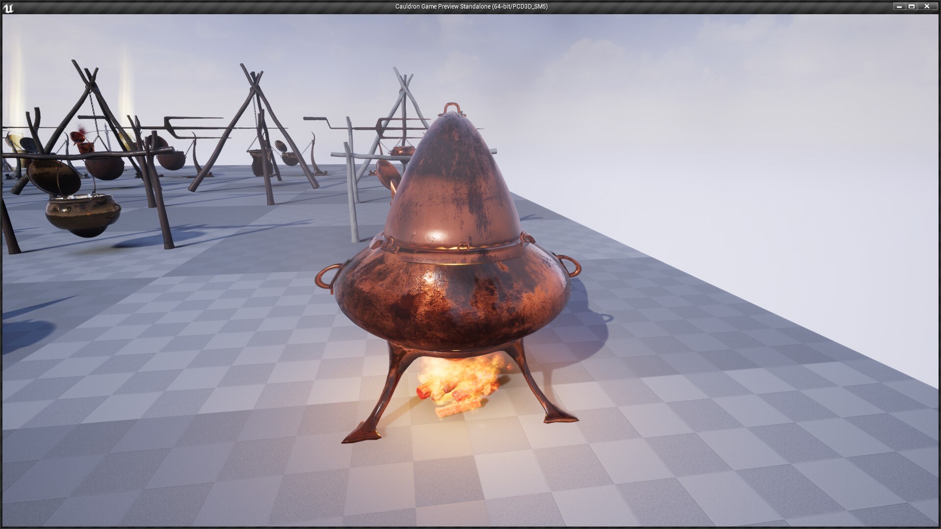 Boiling Customizable Cauldrons in Blueprints - UE Marketplace