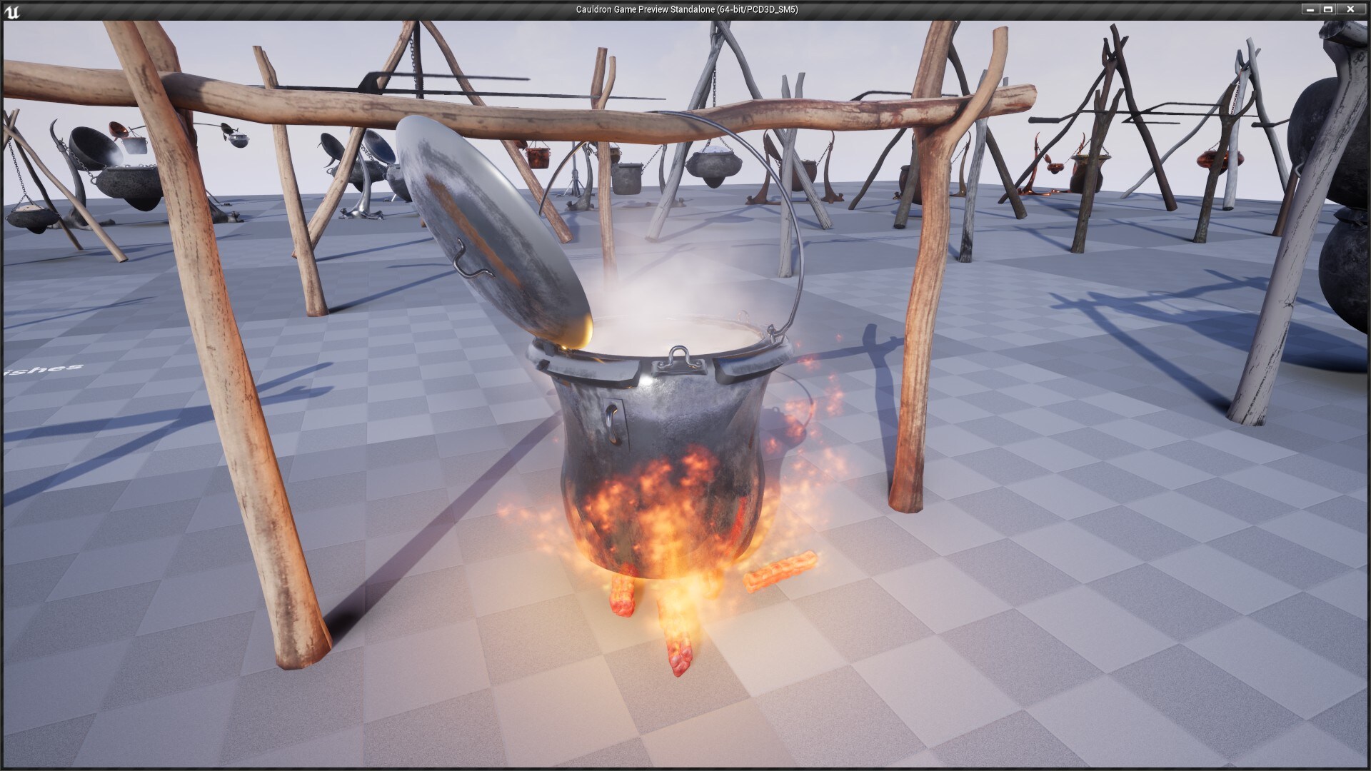 Boiling Customizable Cauldrons in Blueprints - UE Marketplace