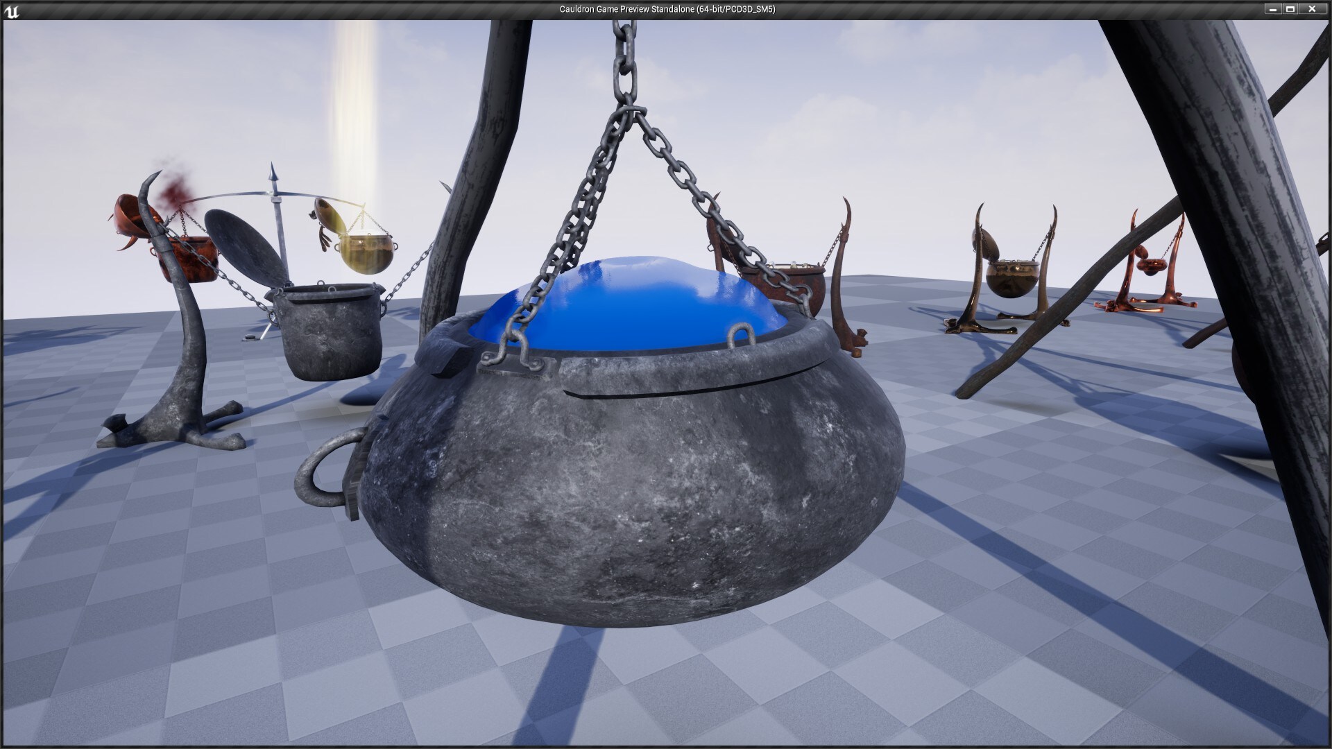 Boiling Customizable Cauldrons in Blueprints - UE Marketplace
