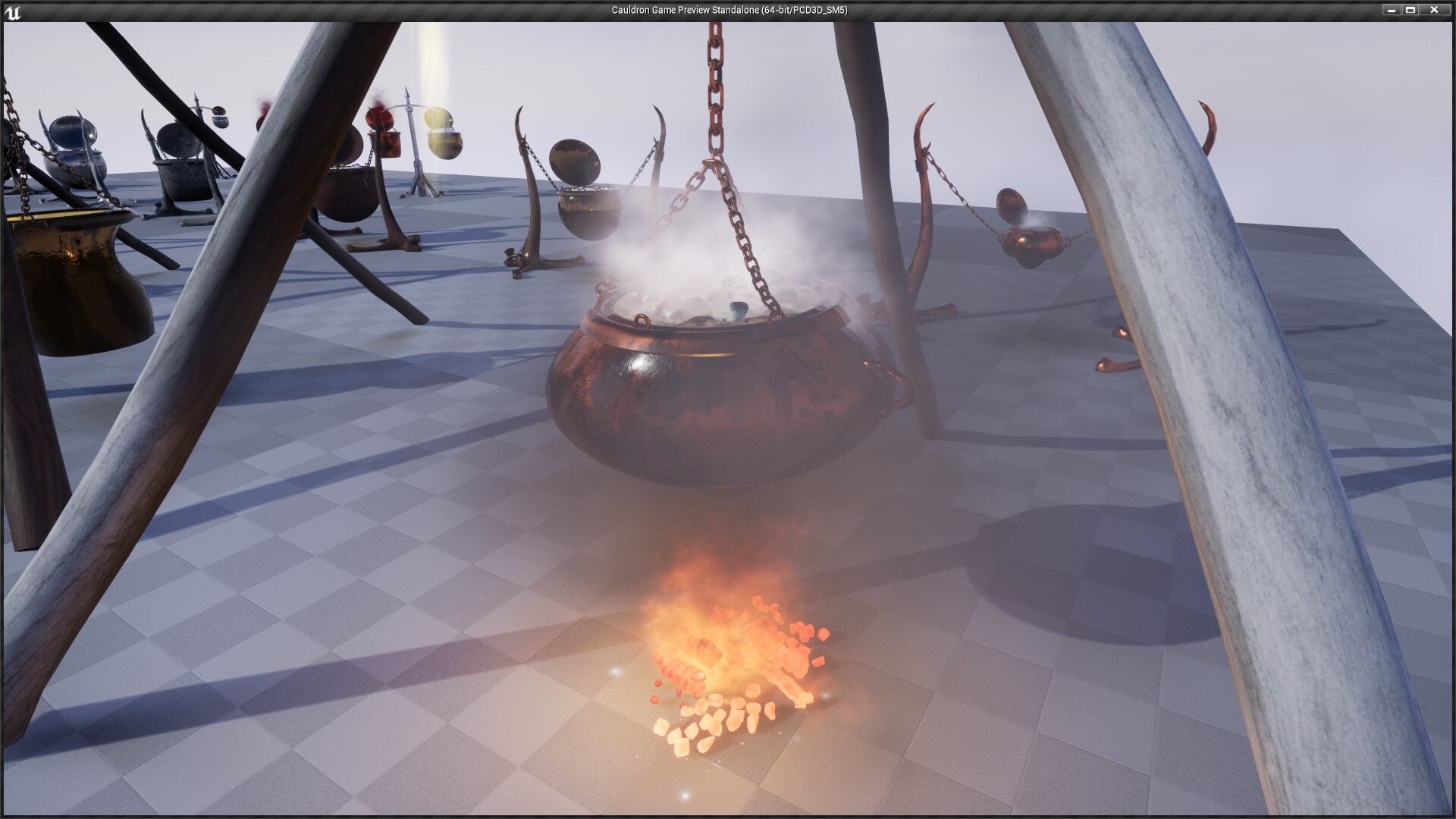 Boiling Customizable Cauldrons in Blueprints - UE Marketplace