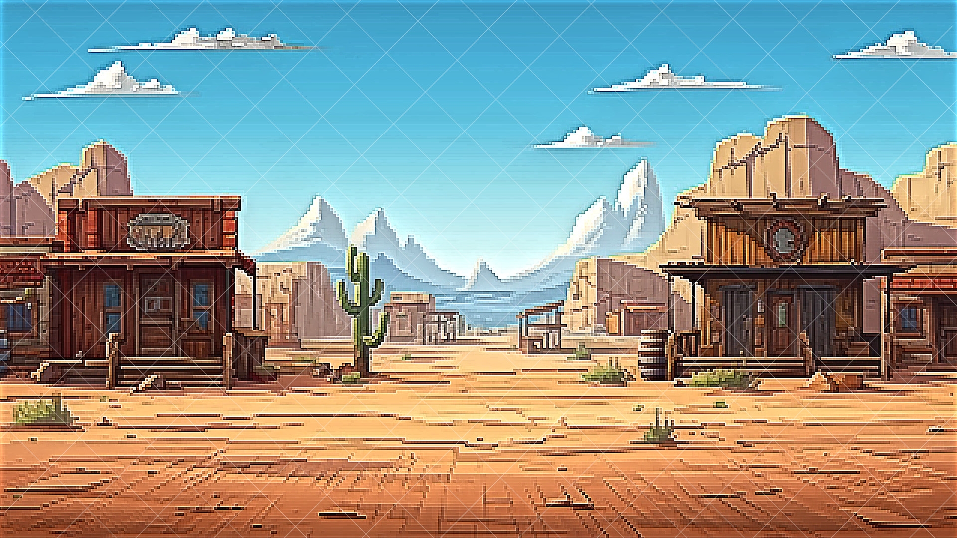 Background Pixel Town 1 In 2d Assets Ue Marketplace