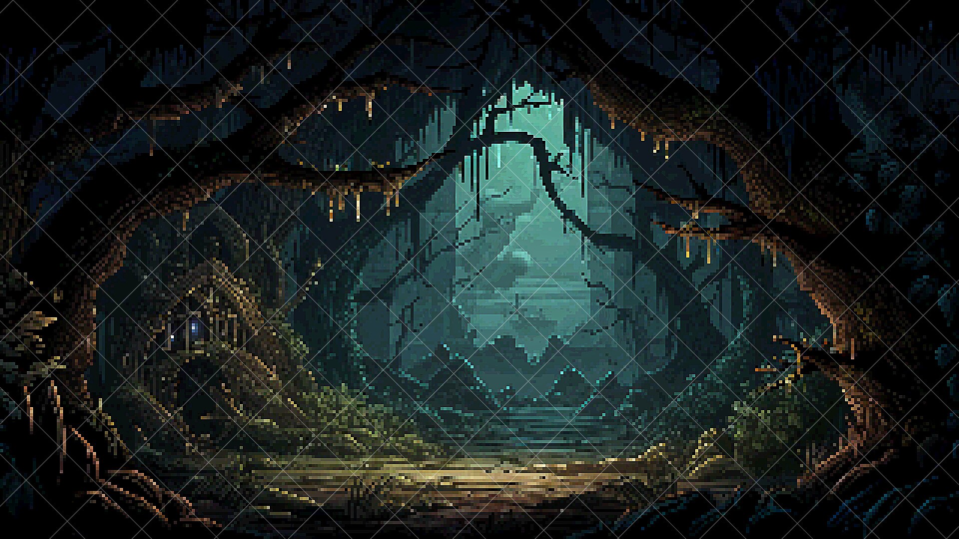 在二维资源创建的BACKGROUND - Pixel Hollow 2 - 虚幻引擎商城