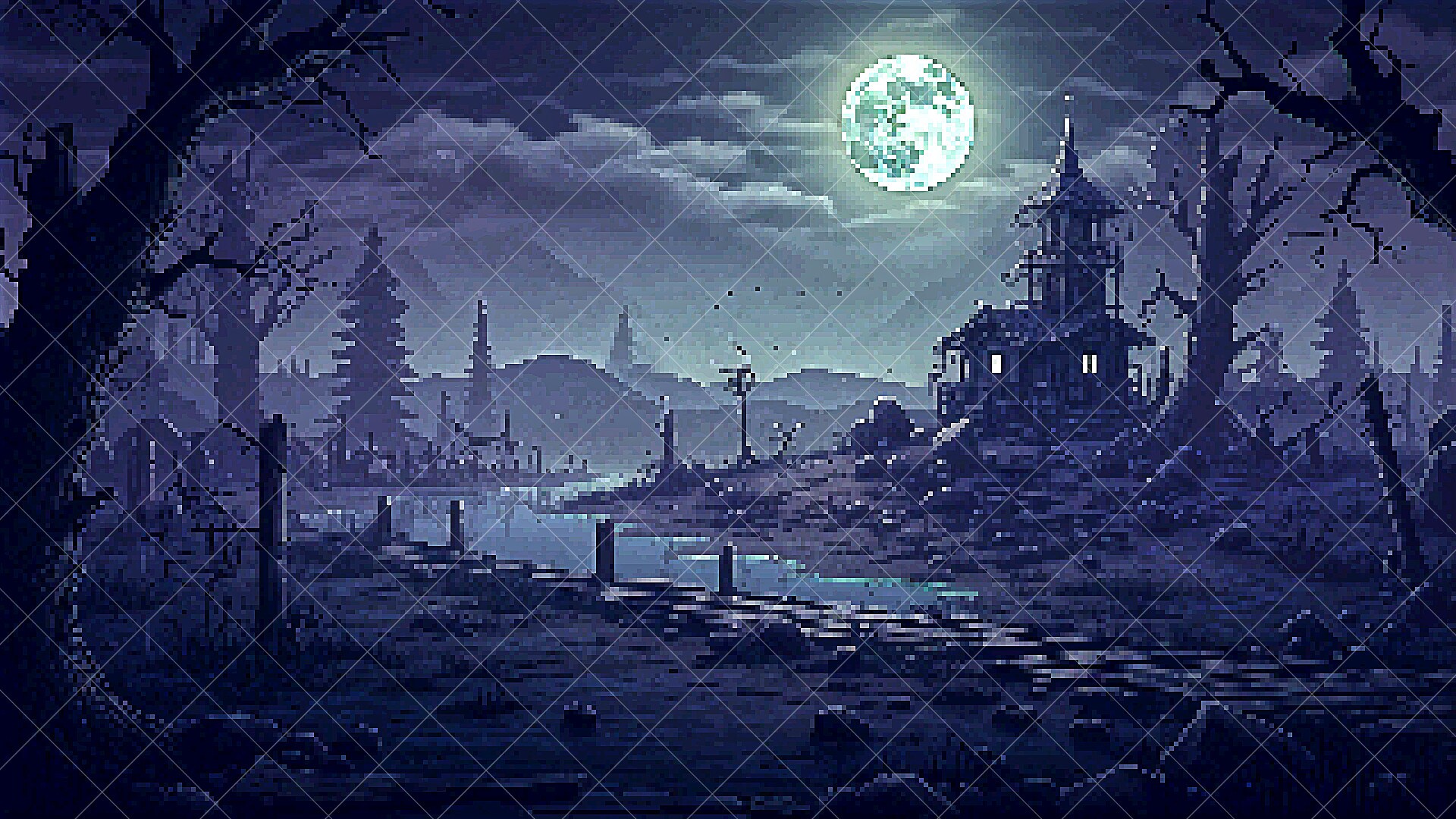 在二维资源创建的BACKGROUND - Pixel Hollow 1 - 虚幻引擎商城