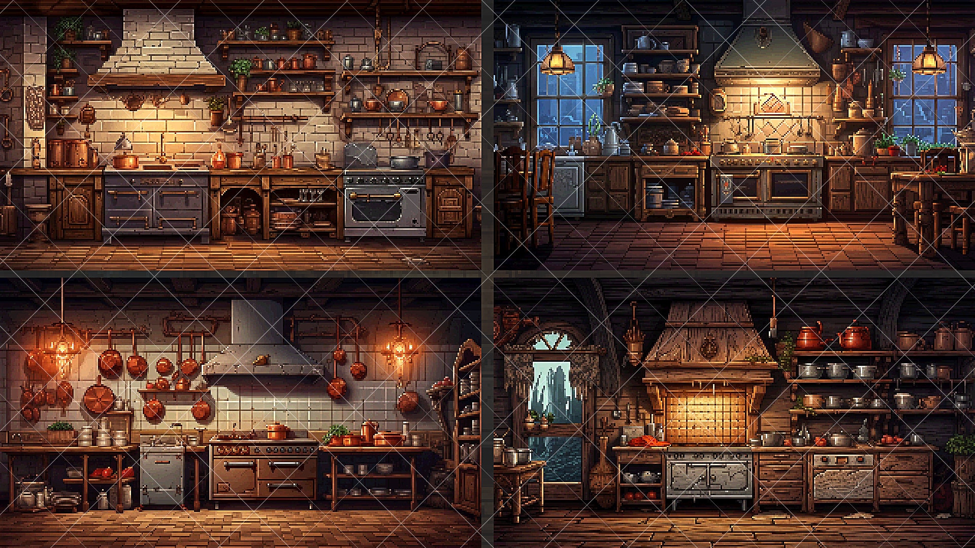 Background Pixel Kitchen 1 In 2d Assets Ue Marketplace