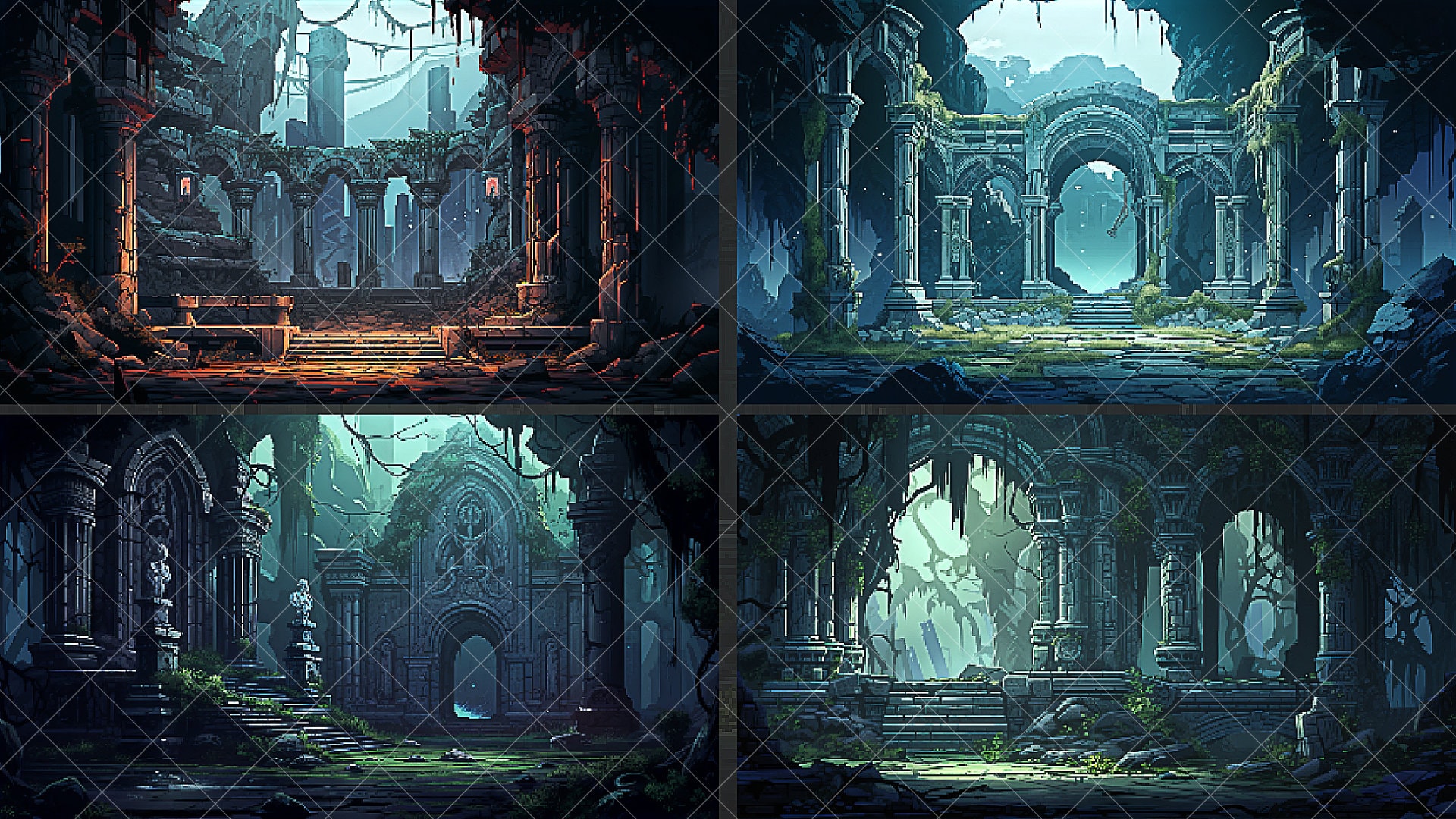 BACKGROUND - Pixel Ruin 1 in 2D Assets - UE Marketplace