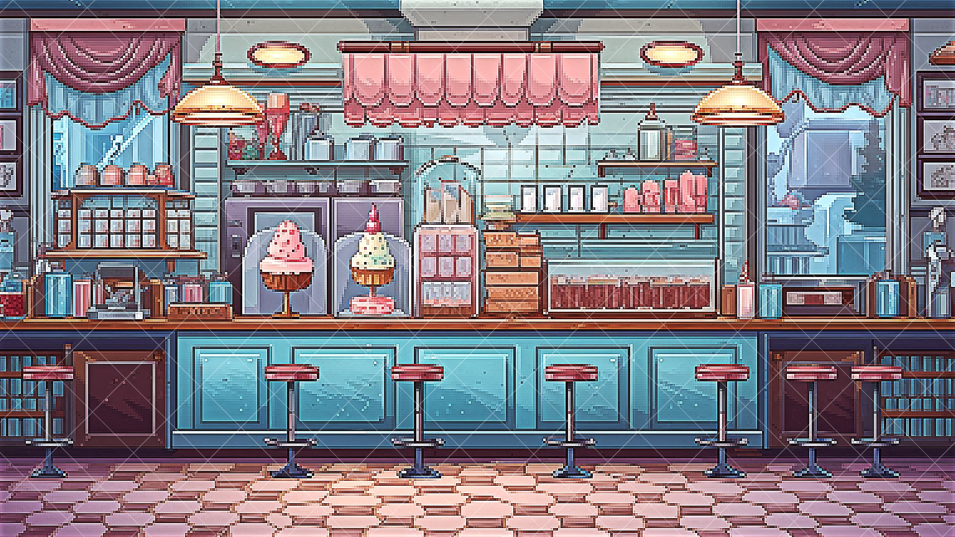 BACKGROUND - Pixel Cafe 2 in 2D Assets - UE Marketplace