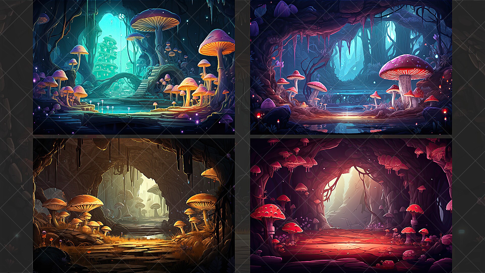 Background Stylized Cave 1 In 2d Assets Ue Marketplace