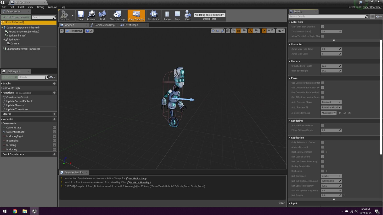 2D Sci-fi Platformer Robot in 2D Assets - UE Marketplace