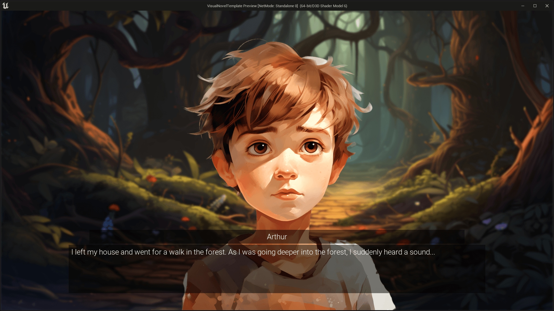Visual Novel Template in Blueprints - UE Marketplace