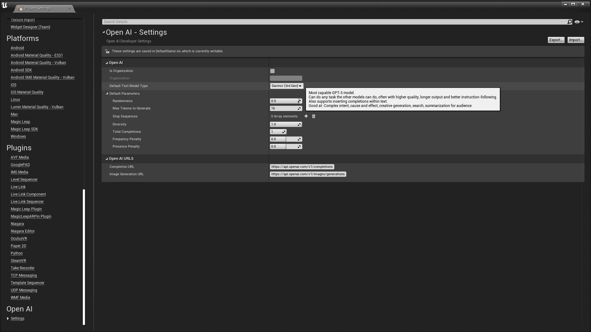 AI Image and Text Generator in Code Plugins - UE Marketplace