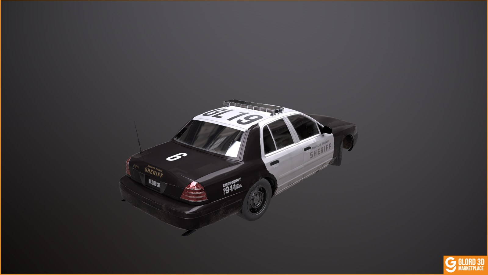 Driveable / Animated Police Car - USA in Blueprints - UE Marketplace