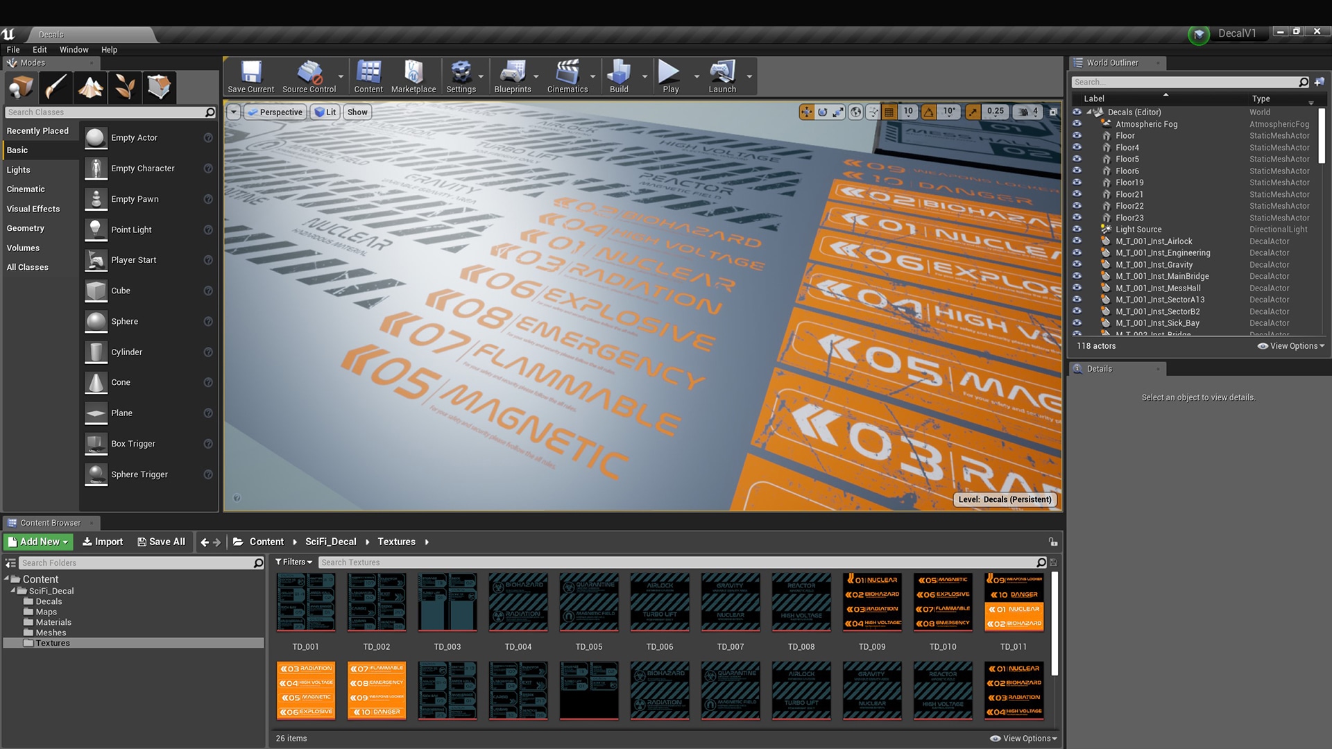 Sci-Fi Decals in 2D Assets - UE Marketplace