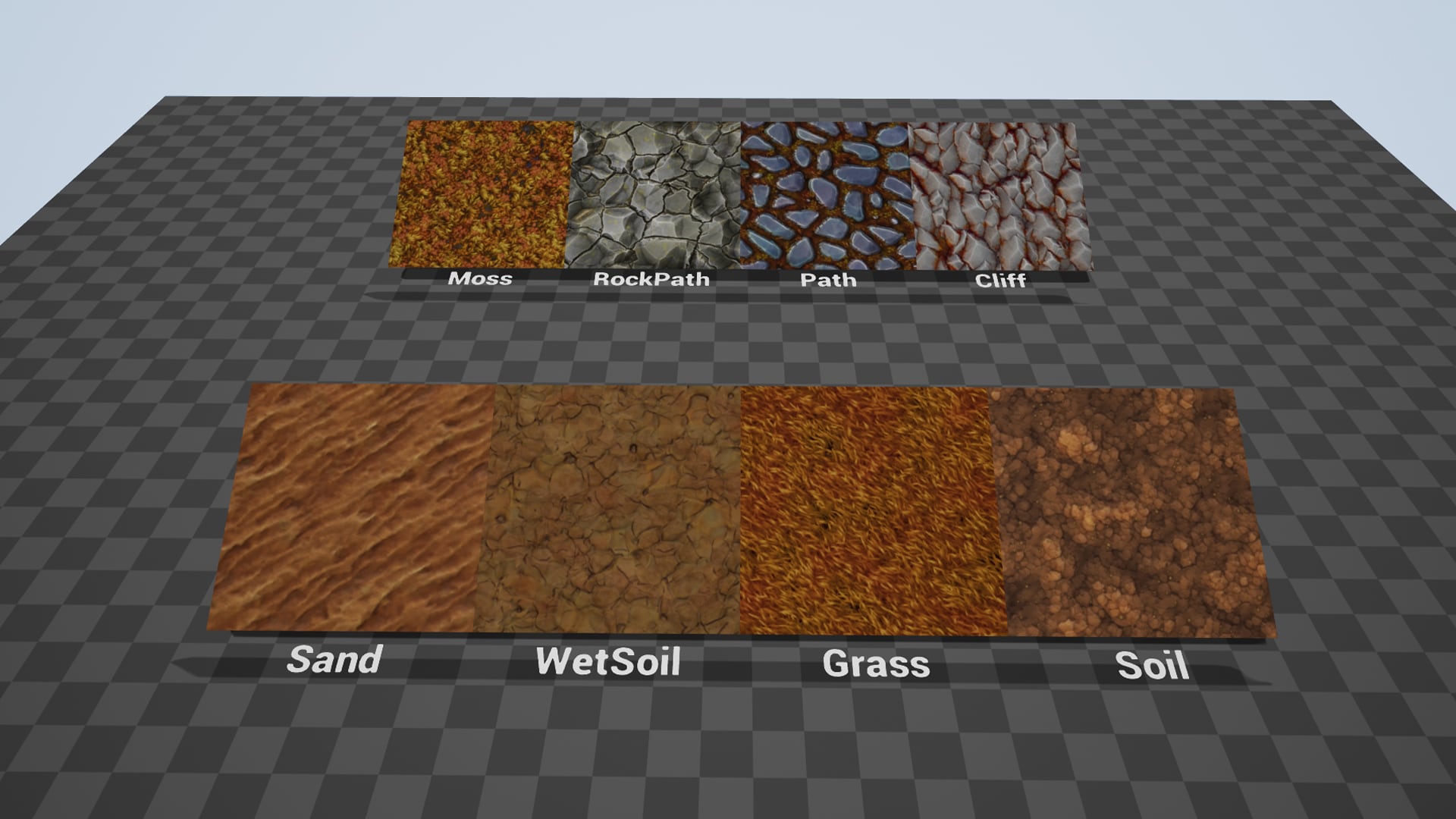 Stylized Fantasy Autumn Forest Landscape Material Pack in Materials ...